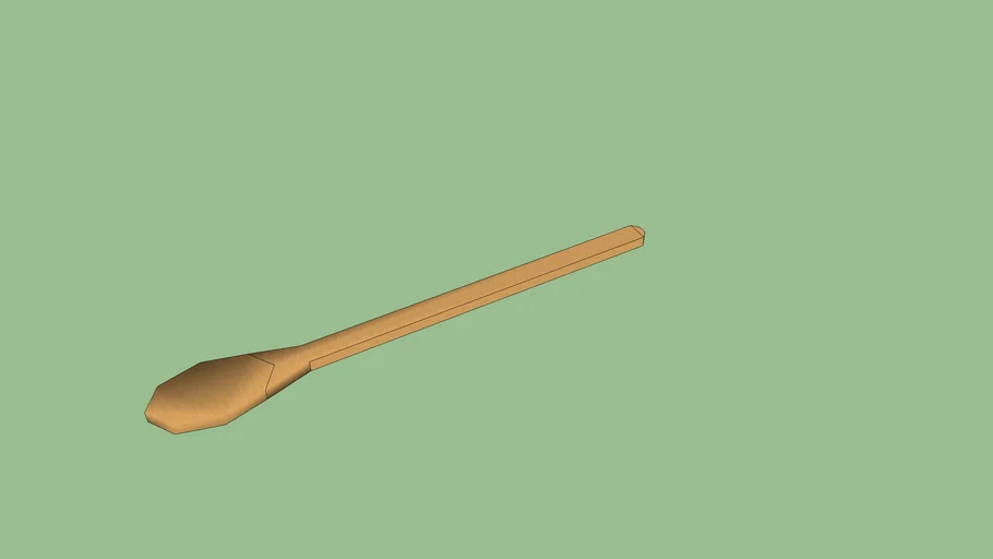 Wooden spoon | 3D Warehouse