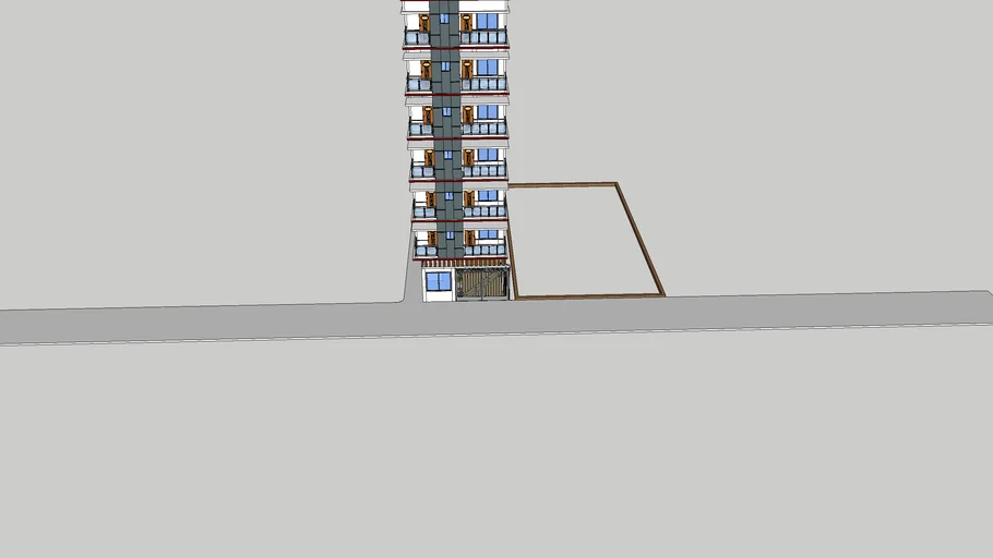 7 storied residential building | 3D Warehouse