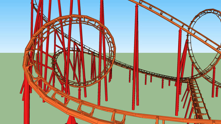 double loop coaster | 3D Warehouse