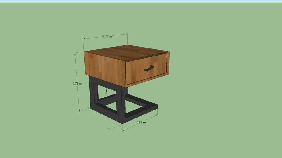 bed side table | 3D Warehouse