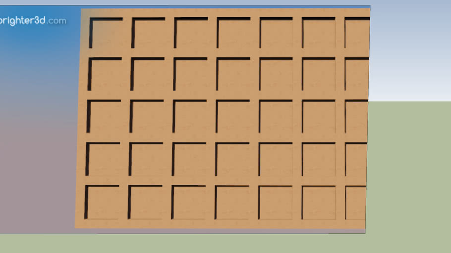 WALL COFFERED (Rendered Photo Only) | 3D Warehouse