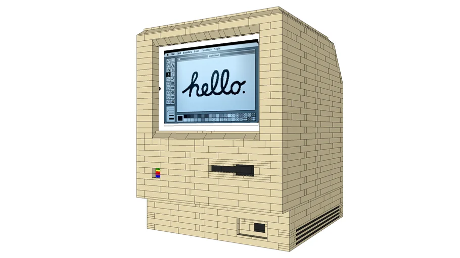 Lego 1984 Macintosh iPad Mini Stand | 3D Warehouse