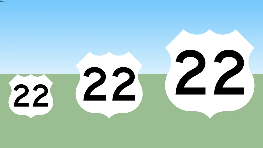U.S. 22 Sign | 3D Warehouse