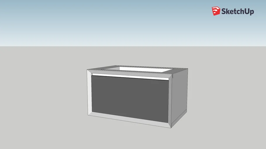 Soxy/Snowdon Wall hung vanity 750mm | 3D Warehouse