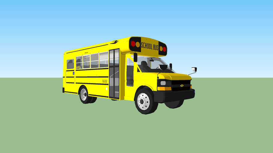 2009 Blue Bird Micro Bird School Bus | 3D Warehouse