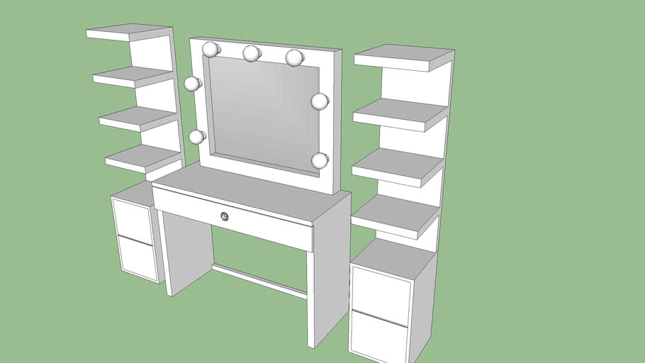 Vanity sencillo + 2 torres | 3D Warehouse