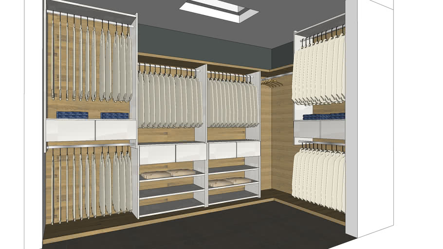Walk-in Closet with skylight | 3D Warehouse