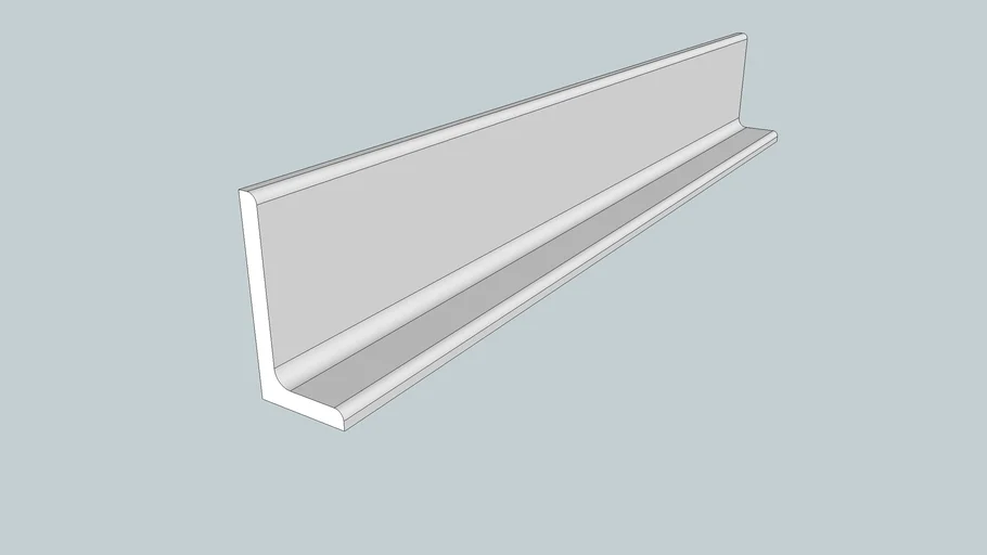 Profile L 40x20x4 mm (steel) | 3D Warehouse