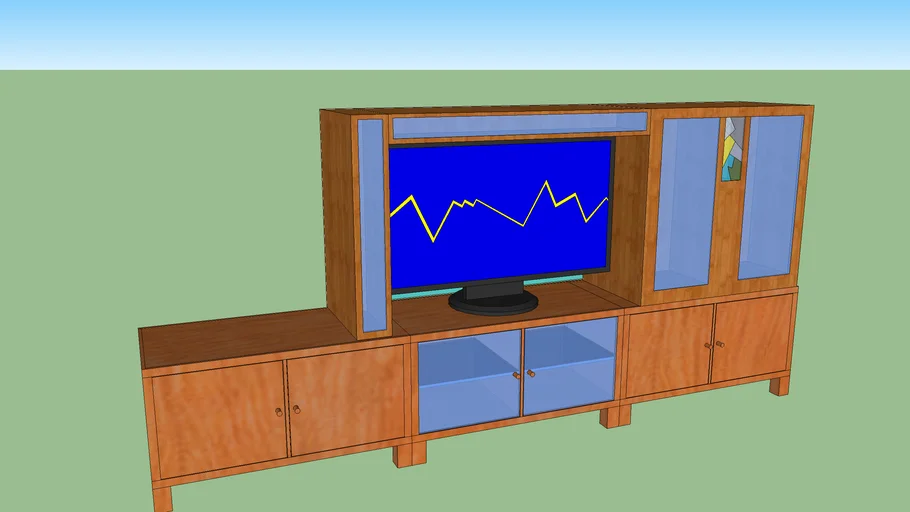 television con mueble | 3D Warehouse
