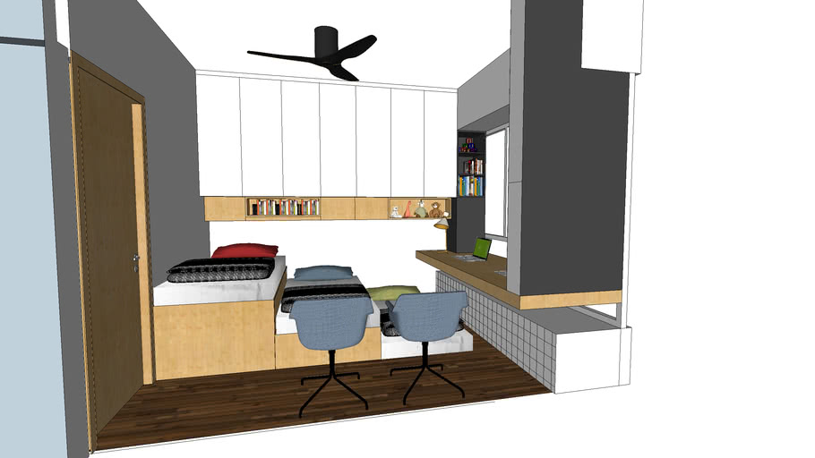 N&Ch Kids Bedroom | 3D Warehouse