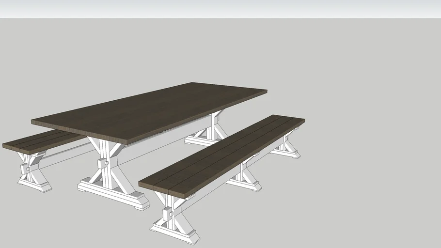 Farm Table set | 3D Warehouse