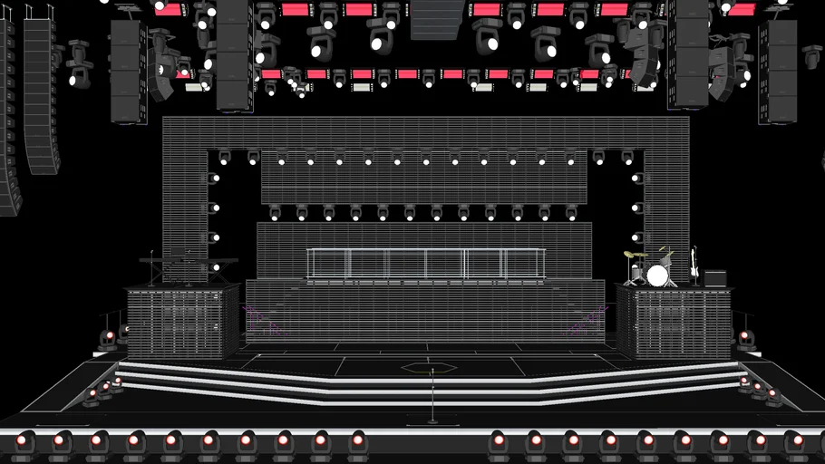 SCREEN LED STAGE MEGA | 3D Warehouse