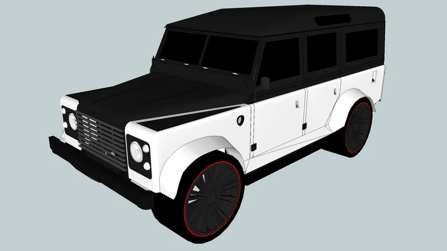 Land Rover Defender 'Schwarz' | 3D Warehouse