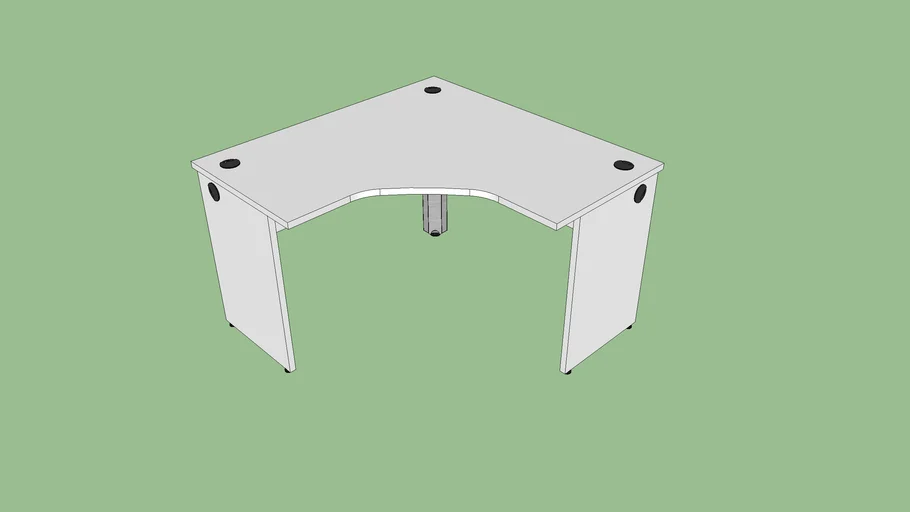 MESA ANGULAR PROMASTER PE PAINEL 120X120 CM | 3D Warehouse