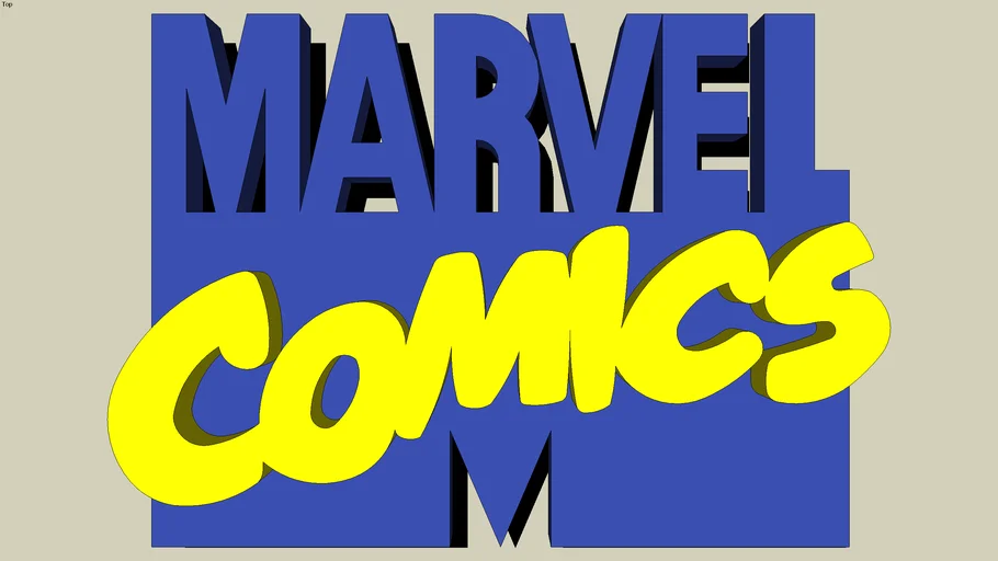 old Marvel Comics logo | 3D Warehouse