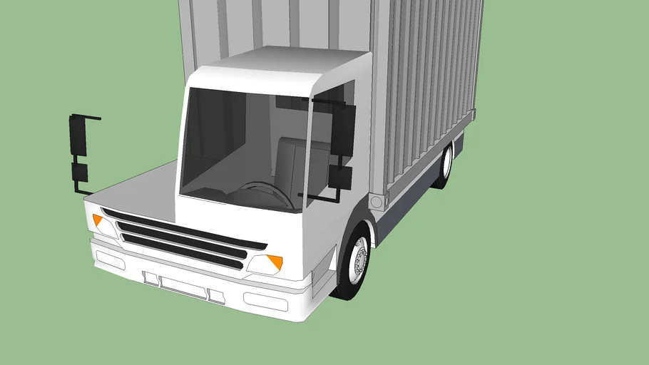 1 Passenger Mini Container Truck | 3D Warehouse