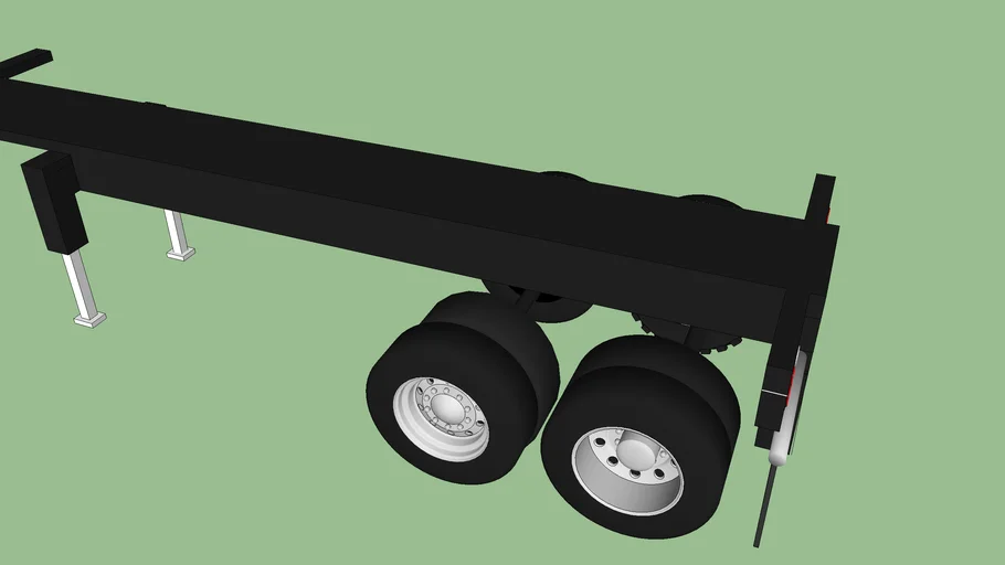 20' Container Chassis | 3D Warehouse