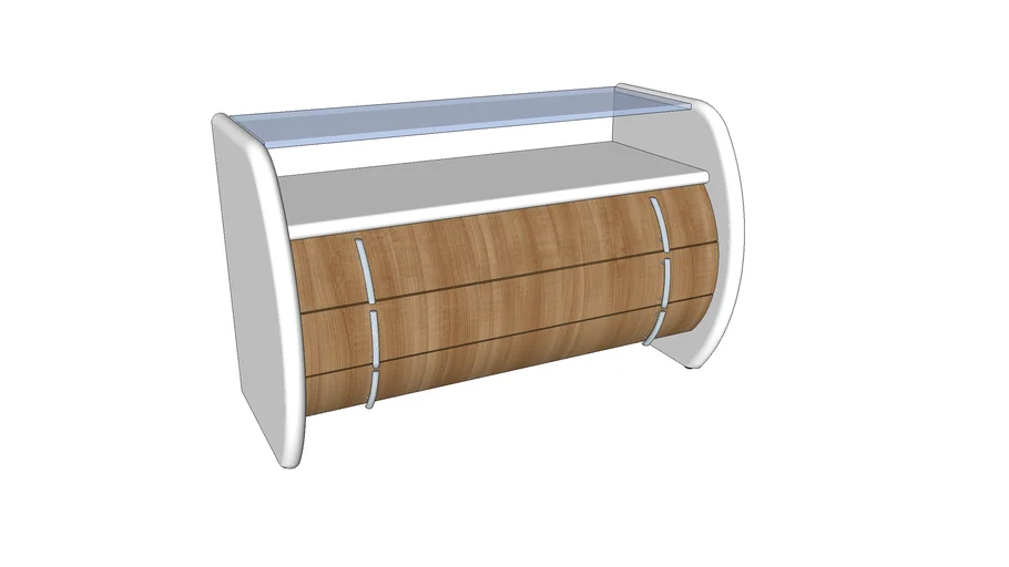 Curved chest of drawers | 3D Warehouse