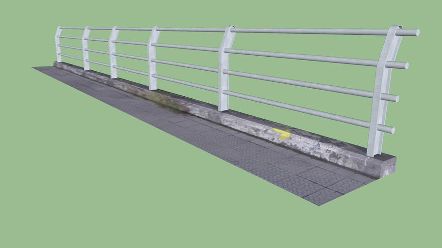 Railings in cast iron and metal tube | 3D Warehouse