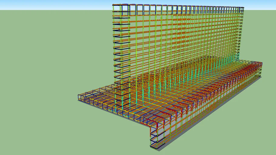 Reinforced Retaining Wall | 3D Warehouse