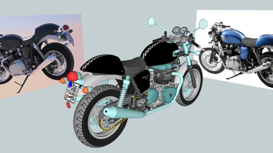 Triumph Thruxton 900 2005 | 3D Warehouse