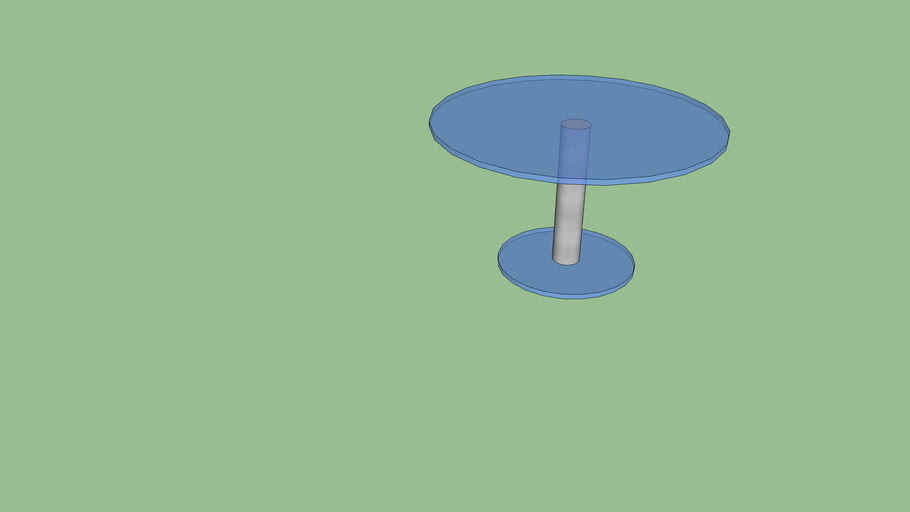 Simple glass table | 3D Warehouse