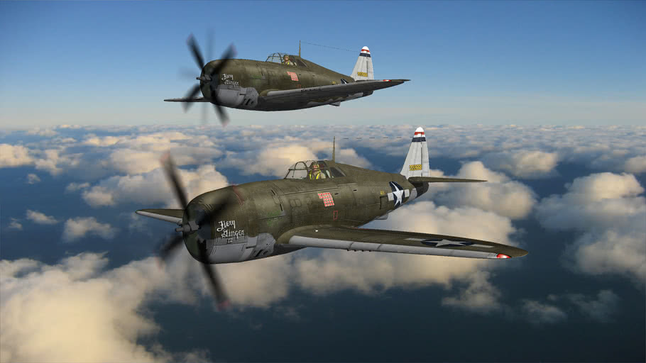 WW2+US_AIRFORCE+P41 | 3D Warehouse