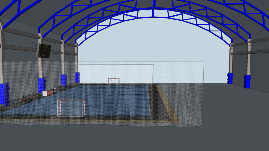 Cancha De Handball Larre Estadium Handball (Part 1)one | 3D Warehouse