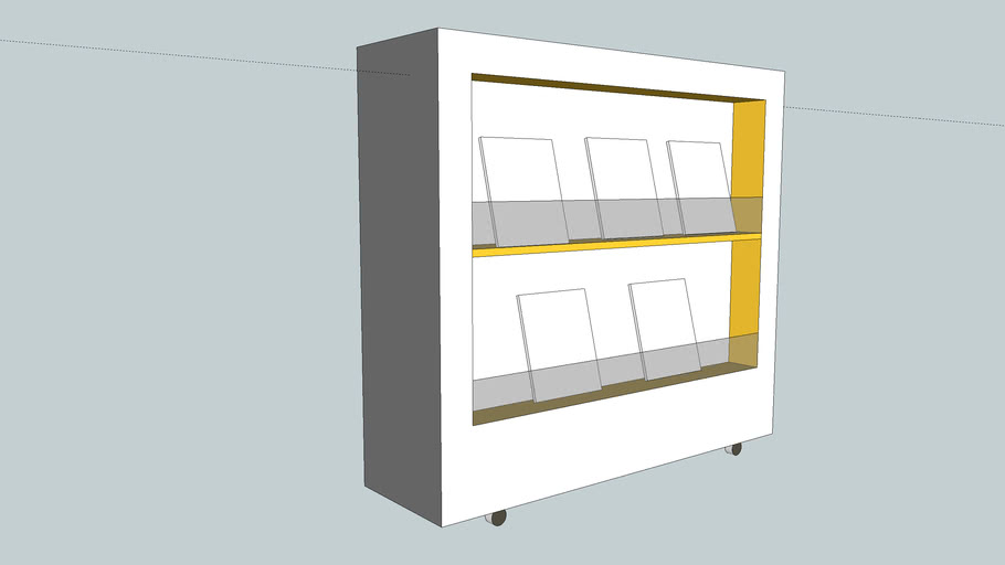 library display bookshelf | 3D Warehouse
