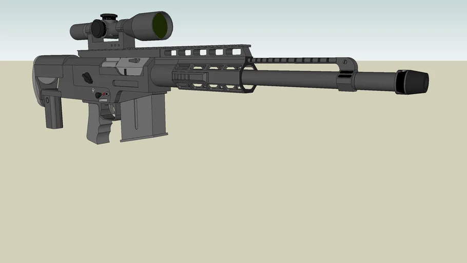 AI SA50 Sniper Rifle | 3D Warehouse