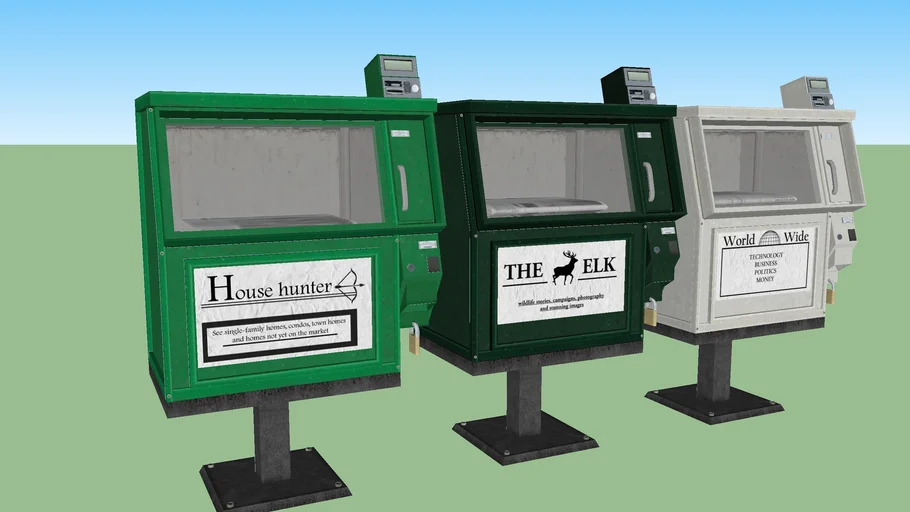 News rack set 2 | 3D Warehouse