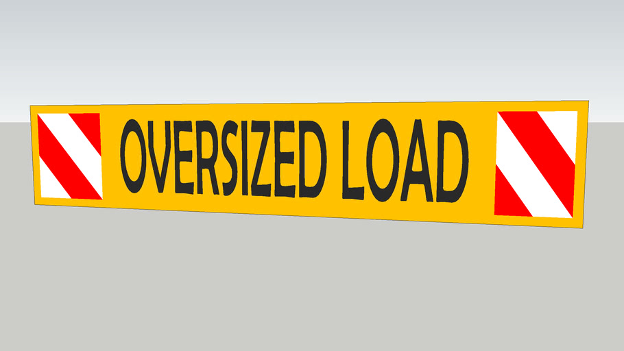 oversized load banner | 3D Warehouse