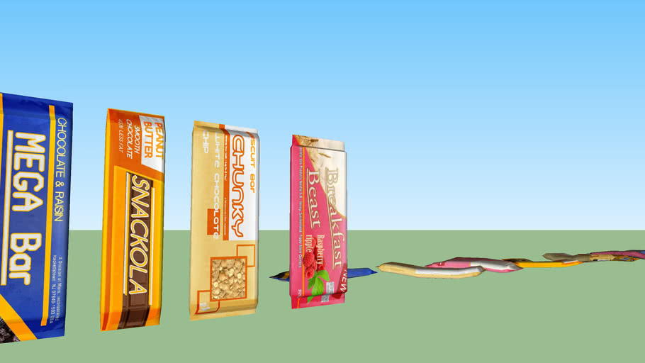 Chocolate bar set 2 | 3D Warehouse