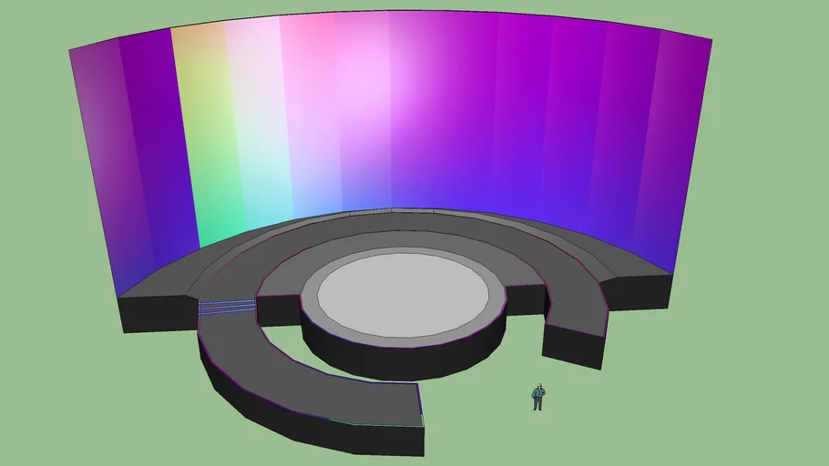 Circle Rainbow Stage | 3D Warehouse