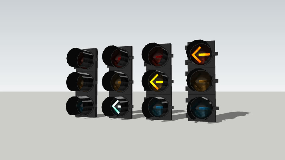 McCain Incandescent 8-inch left turn signals | 3D Warehouse