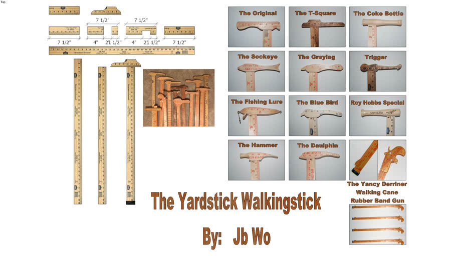 The YardStick WalkingStick | 3D Warehouse