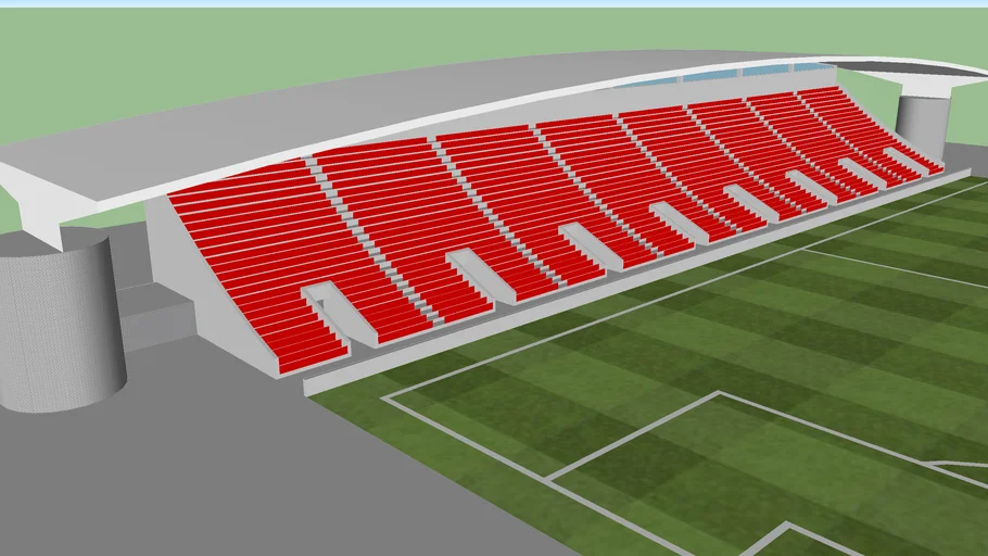 Modern football stand | 3D Warehouse