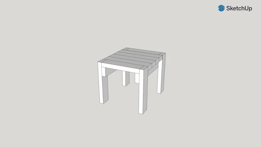 2x4 Side Table | 3D Warehouse