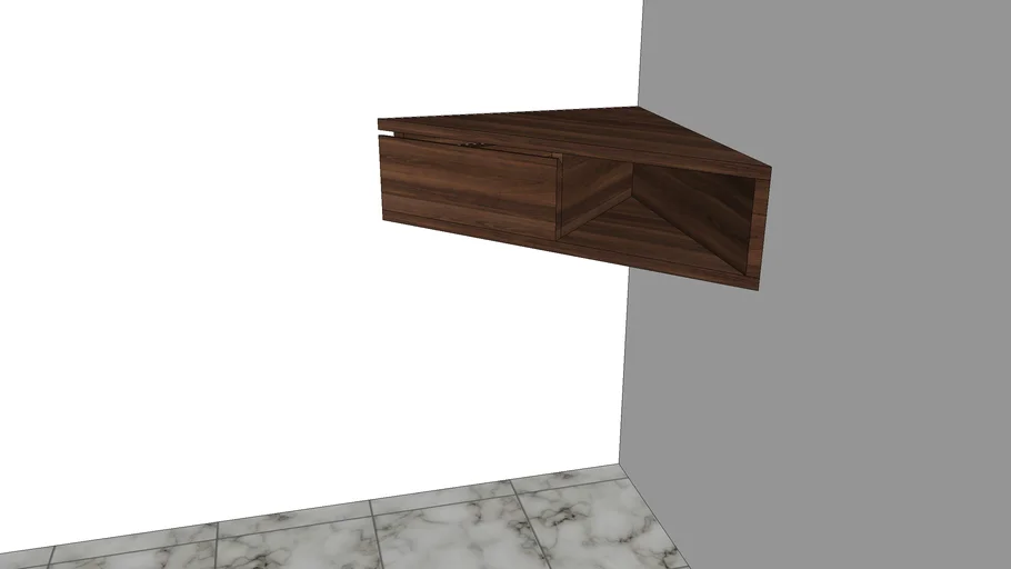 Floating Corner Shelf | 3D Warehouse