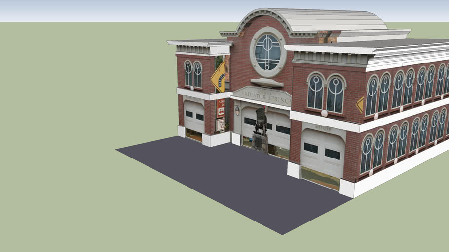 Radiator-Springs-Courthouse | 3D Warehouse