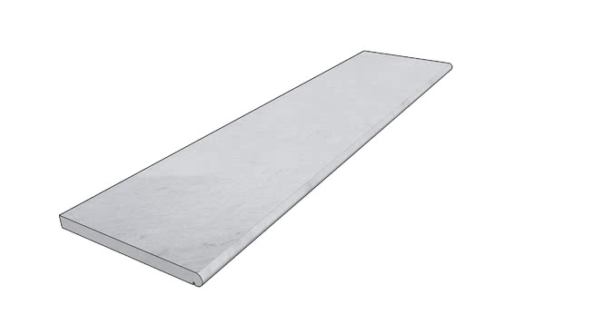Grey Yorkstone Sawn Step 2000 x 500 with 40mm Bullnose Edge With Drip ...