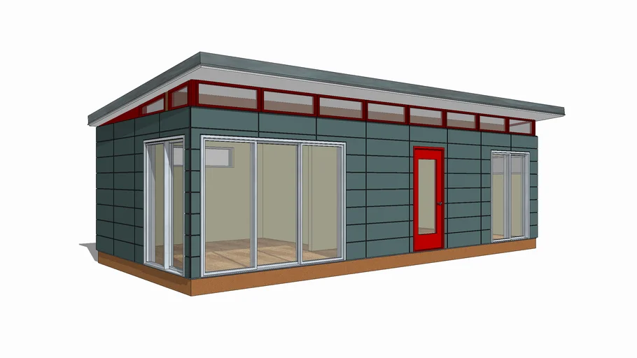 simple long shed | 3D Warehouse