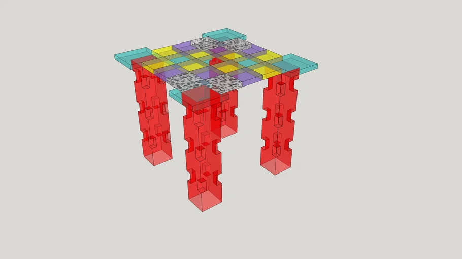 Glass table | 3D Warehouse