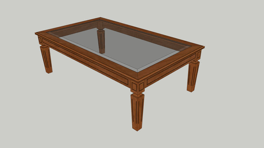 Coffee Table -Glass Top.skp | 3D Warehouse