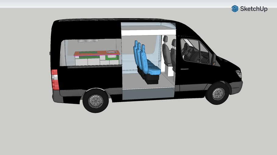 Sprinter Van 144 Central Bunk | 3D Warehouse