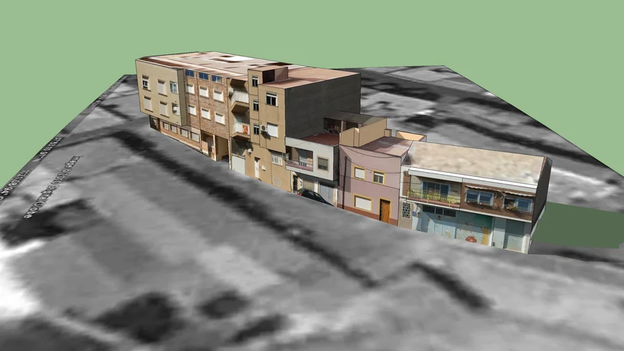 Calle Juan Pablo II-Edificios pares, Librilla | 3D Warehouse