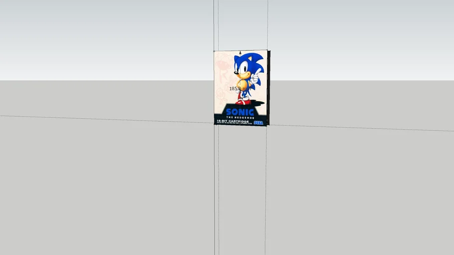 Sonic The Hedgehog (Sega Mega Drive cover) | 3D Warehouse