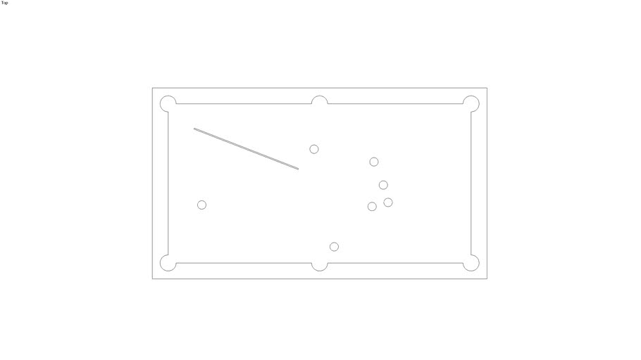 2d_table_billiard | 3D Warehouse