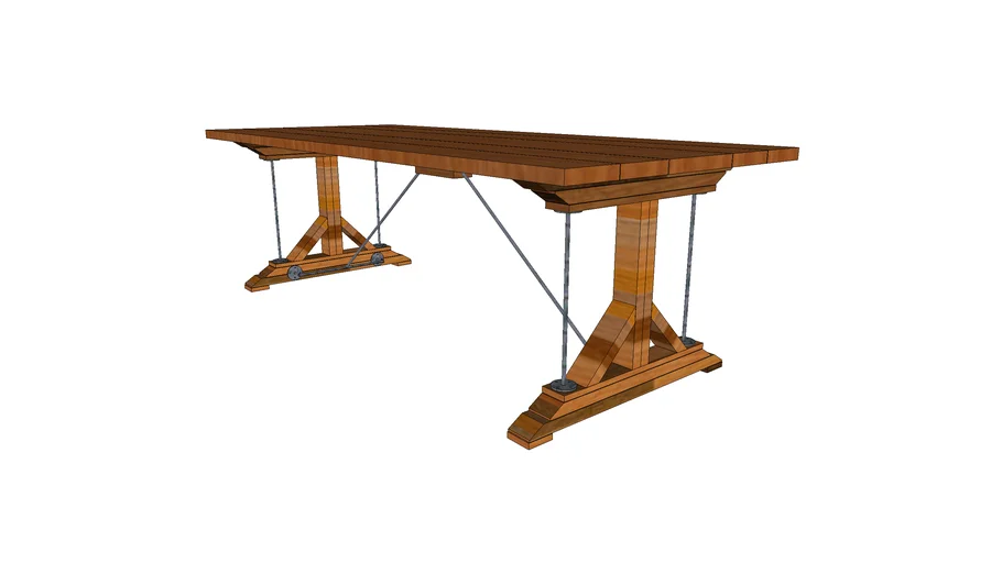 Farm House Table | 3D Warehouse