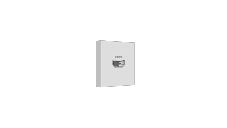 S70647274, Orion HDMI pre-wired socket outlet - 2 modules, Aluminium ...